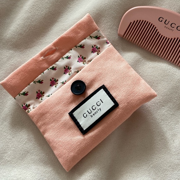 Gucci | Accessories | Gucci Pink Beauty Comb With Pouch | Poshmark